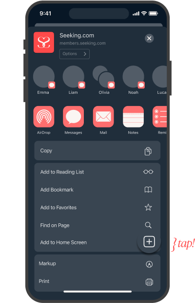 Download the Seeking App | Available for Android and iOS